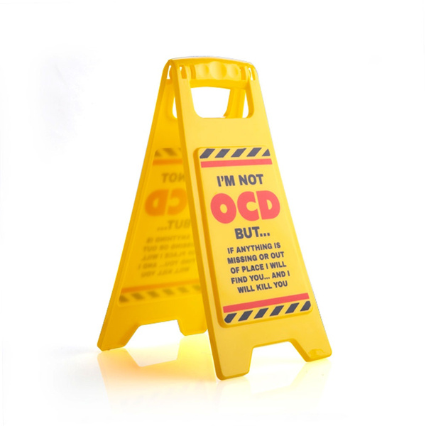 OCD Desk Warning Sign | Wish