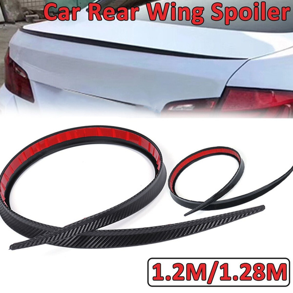 Durable Car Rear Wing Spoiler Protector Carbon Fiber Tail Side Skirt ...