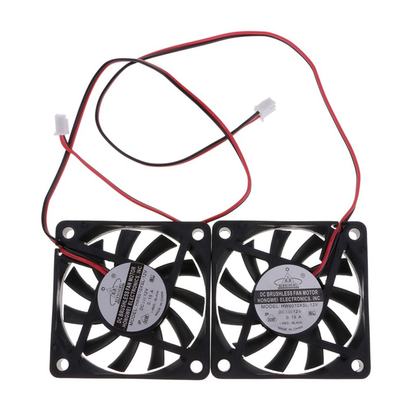 2pcs 60mm PC CPU Cooling Fan DC 12V Sleeve Computer Case Quiet ...