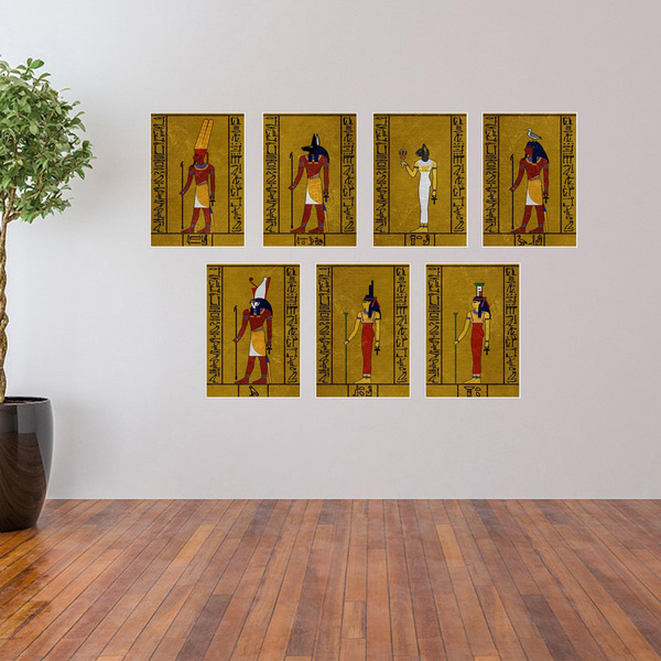 Ancient Egyptian deities Poster A3 Prints Vintage Style Decor / Amun ...