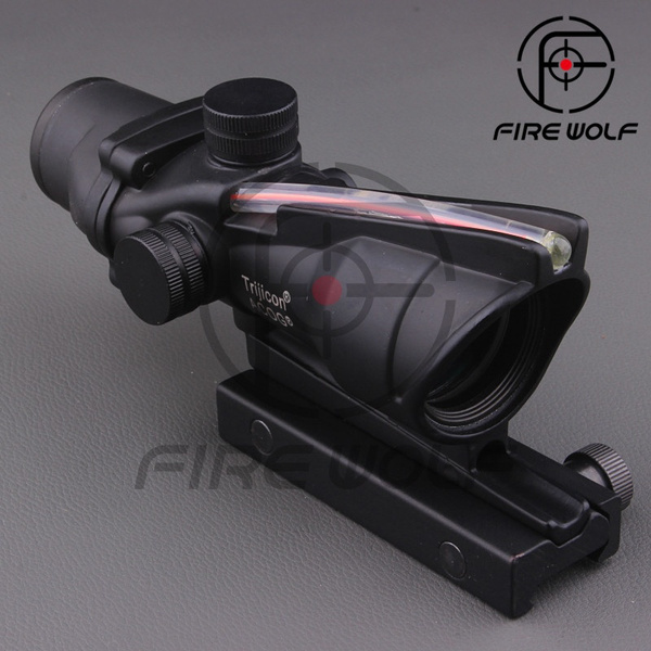 New Tactical ACOG Style 4 X 32 Optical Scope With 20mm Mount Hunting ...