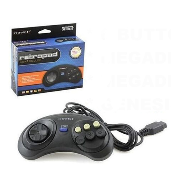 Megadrive Controller Wired 6 Button RetroPad | Wish