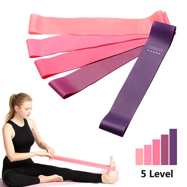 5pcs/set Yoga Crossfit Resistance Bands 5 Level Resistance Training ...