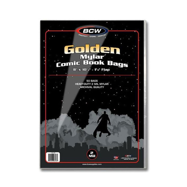 BCW Comic Book Mylar Bags Golden Comics (50's/2 MIL) | Wish