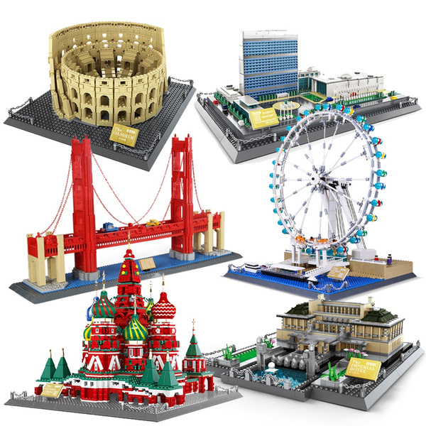 1500pcs World Landmarks Architecture Modular Building Blocks Set 100% ...