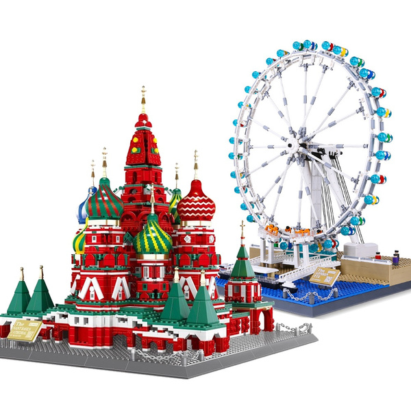 1500pcs World Landmarks Architecture Brick Modular Building Blocks Set ...