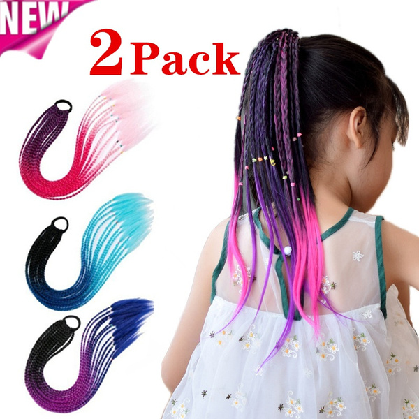 1/2 Pack Simple Kid Elastic Hair Band Rubber Band Hair Accessories Kids ...