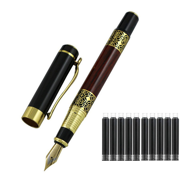 High Quality Classical Fountain Pen Wood Grain High-grade Business Pen ...