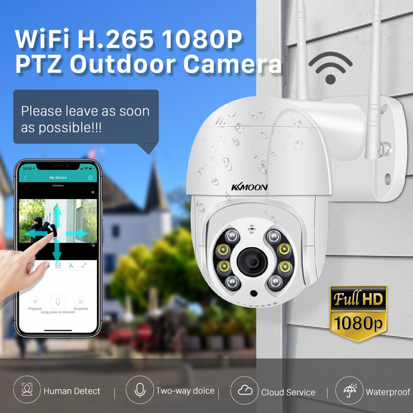 KKMOON 2021 Newest Full HD 1080P Wifi PTZ Outdoor IP Camera ...