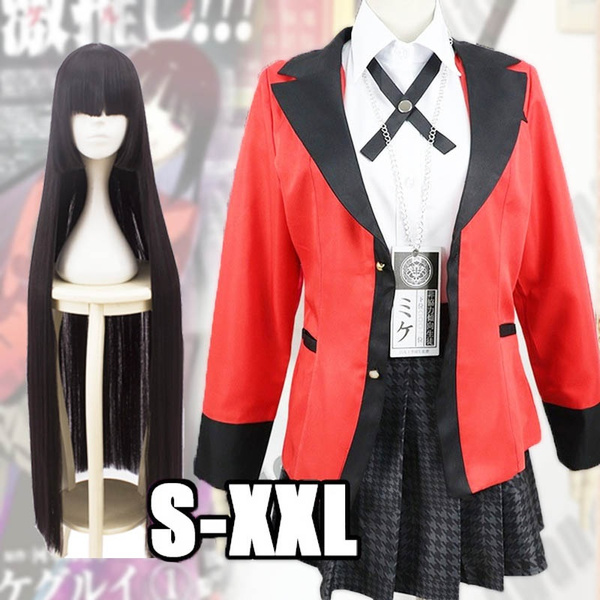 Anime Kakegurui Yumeko Jabami Japanese School Girls Uniform Full Set ...
