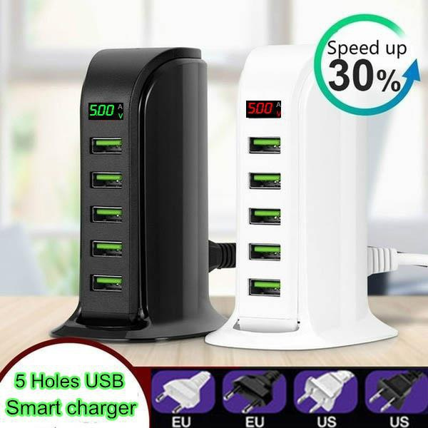 New Multifunction 1-port / 3-ports / 5-port Multi-USB Charging Station ...