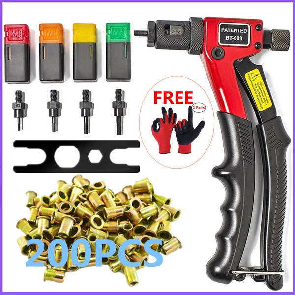 BT603 Manual Rivet Nut Gun Labor-saving Hand Riveter Riveting Tool ...