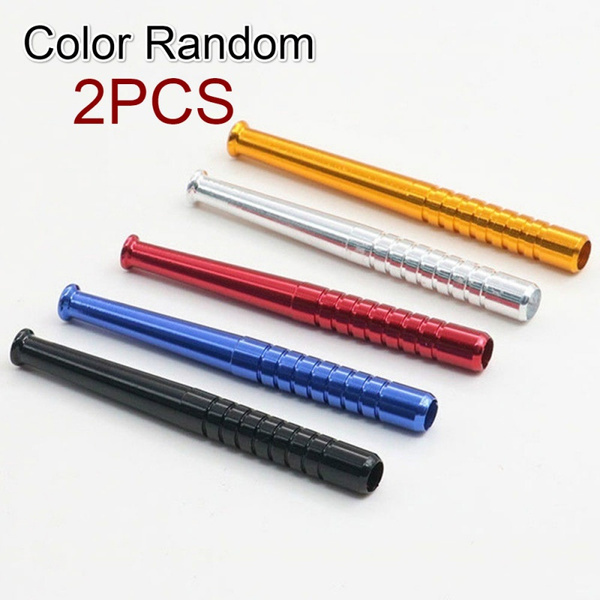 2PCS Metal Snuff Sniffer Snorter Straw Nasal Tube Multi-Color Snuffer ...