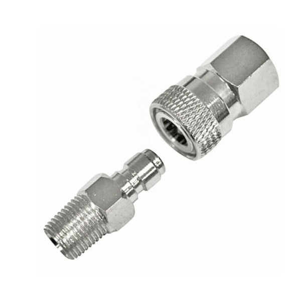 CO2 HPA Compressed Air Fill Adapter Male & Female Quick Disconnect 1 ...