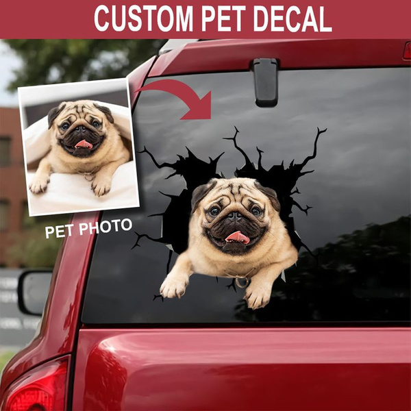 Paper & Party Supplies Custom Pet Car Sticker Decal! Bumper Stickers ...