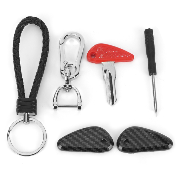 Uncut Ignition Start Key W/Carbon Fiber Style Shell Fit for Indian 1920 ...