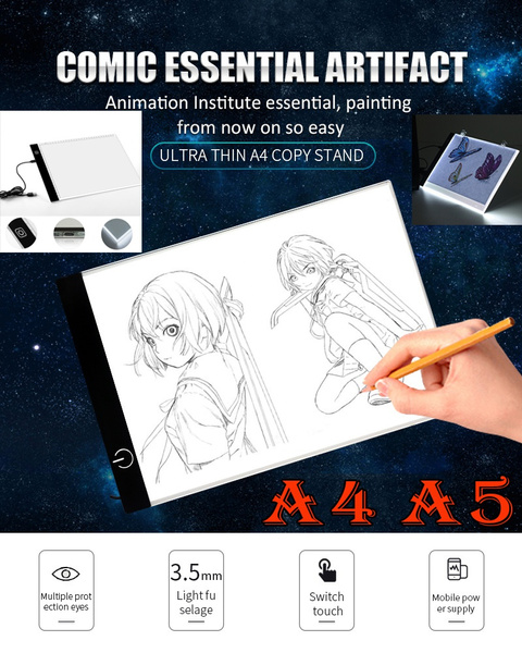 2021 New A4 A5 LED Copying Table Animation Copying Luminous Transparent ...