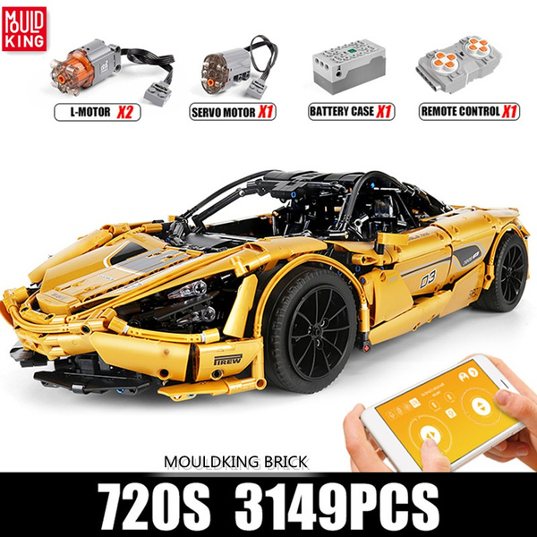 MOULD KING Building Blocks High-Tech Super Speed Racing P1 Car Model ...
