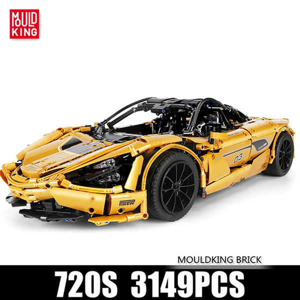 MOULD KING Building Blocks Bricks MOC Super Speed Racing P1 Car Model ...