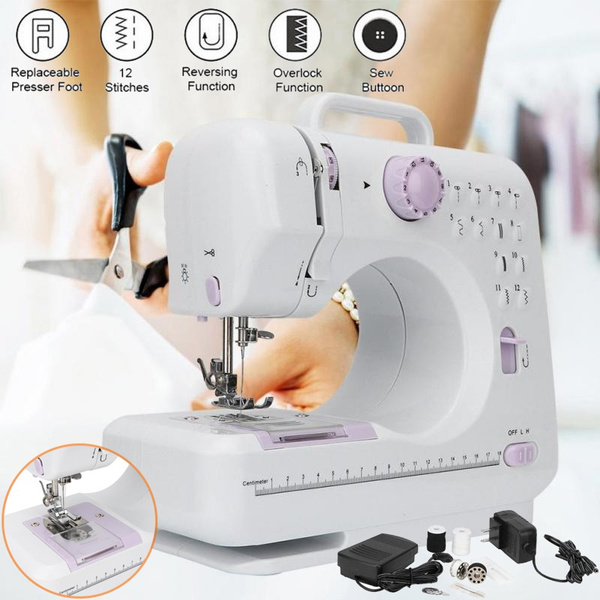 Household Hand-held Tailor Electric Sewing Machine Automatic Dual Speed ...