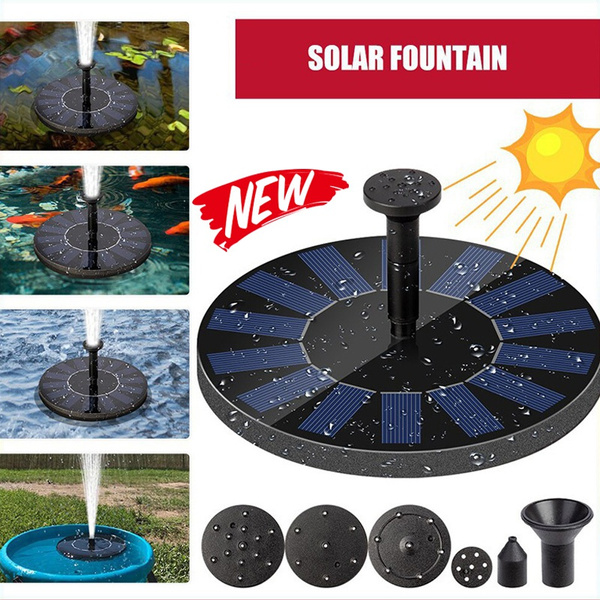 2021New Outdoor Mini Solar Floating Water Fountain for Garden Pool Pond ...