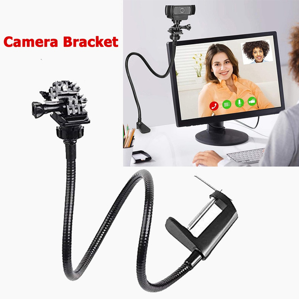 Camera Bracket with Enhanced Desk Jaw Clamp Flexible Gooseneck Stand ...