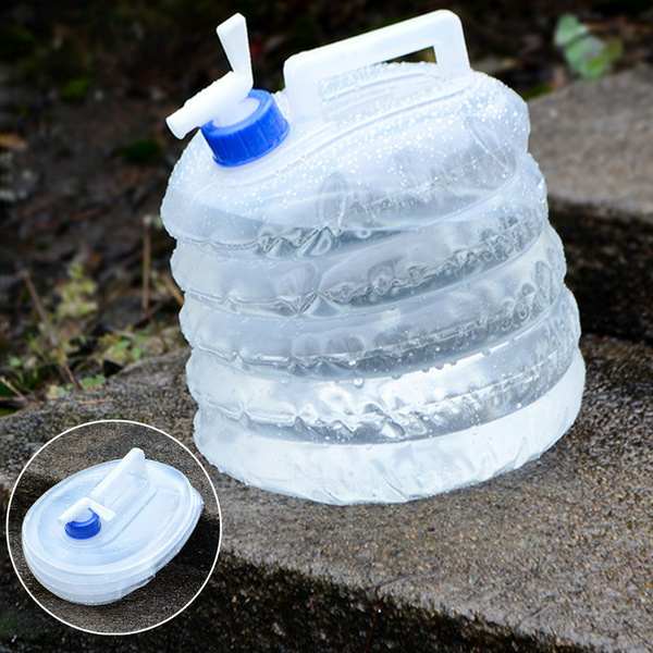 Collapsible Water Container, Premium Portable Water Storage Jug Food ...