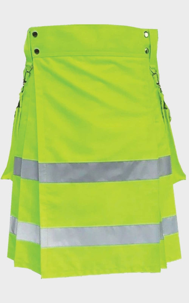 Scottish Traditional Premium Highland Firefighter Kilt Utility Neon ...