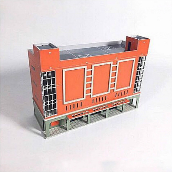 1/150 N Scale Model Shopping Mall Shop Cinema Plastic Toys Assembly ...