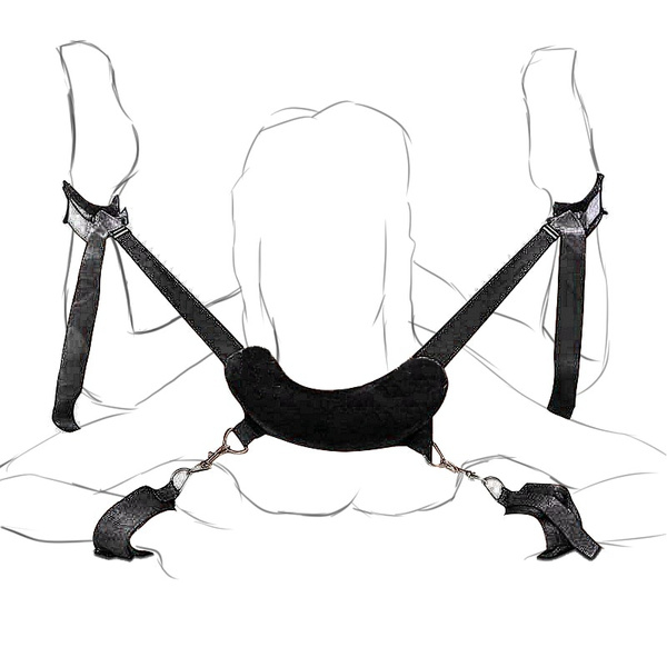 BDSM SM Restraints Kit, Wrist Thigh Leg Harness Restraint System Fetish Fur Game Tie up Hand ...