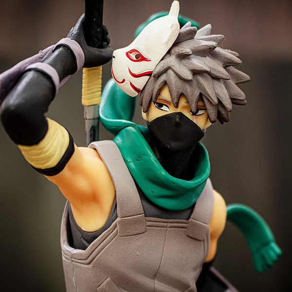 20cm Anime PVC Moel Toys Shippuden Anbu Ninja Dark Hatake Kakashi ...