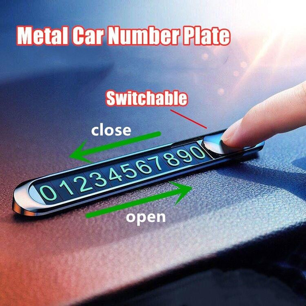 Stop Sign Parking Card Switchable Open/Close Metal Temporary Car ...