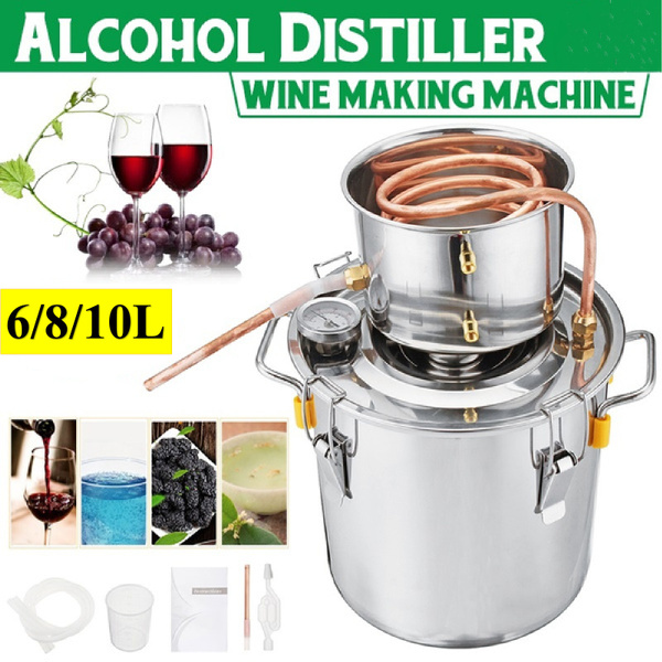 Home Brew Wine Making Kit 6/8/10L Moonshine Still Spirits Water Alcohol ...