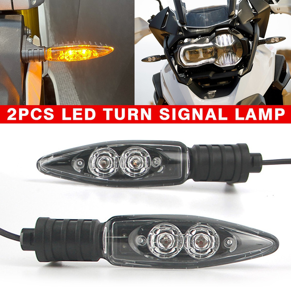 New 2pcs Motorcycle LED Turn Signal Indicators Light Fits For BMW ...