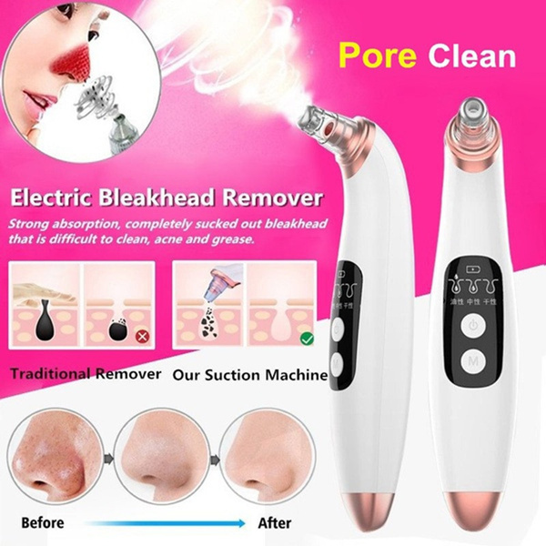 2021 Electric LCD Blackhead Remover Vacuum Acne Suction Pores Cleaner ...