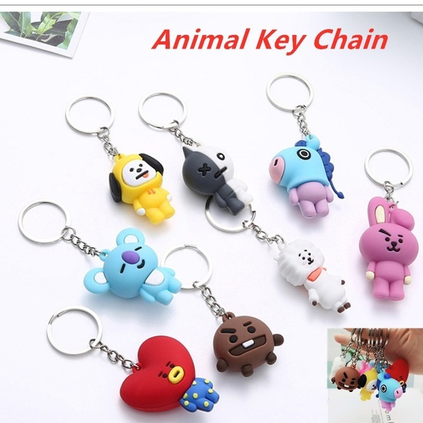 1 Pc KPOP BTS BT21 Animal Cartoon Keychain, Stylish and Portable | Wish