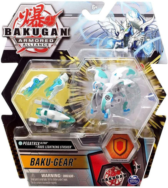 Bakugan Ultra, Haos Pegatrix with Transforming Baku-Gear, Armored ...