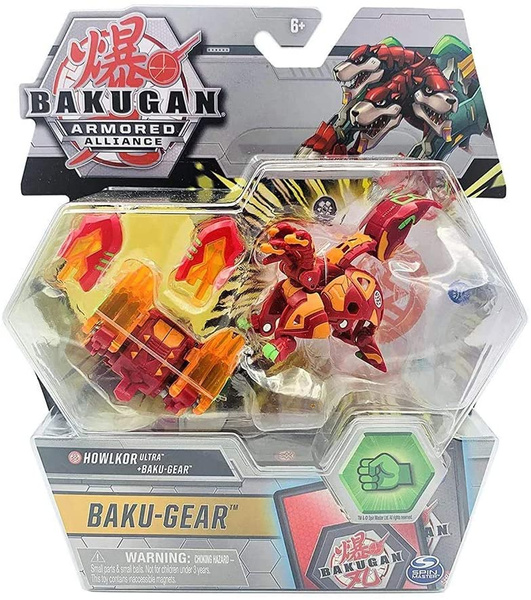 Bakugan Ultra, Pyrus Howlkor with Transforming Baku-Gear, Armored ...