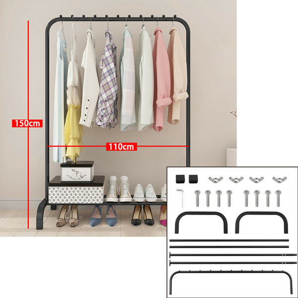 Heavy Duty Metal Clothes Rail Storage Garment Hanging Display Stand | Wish
