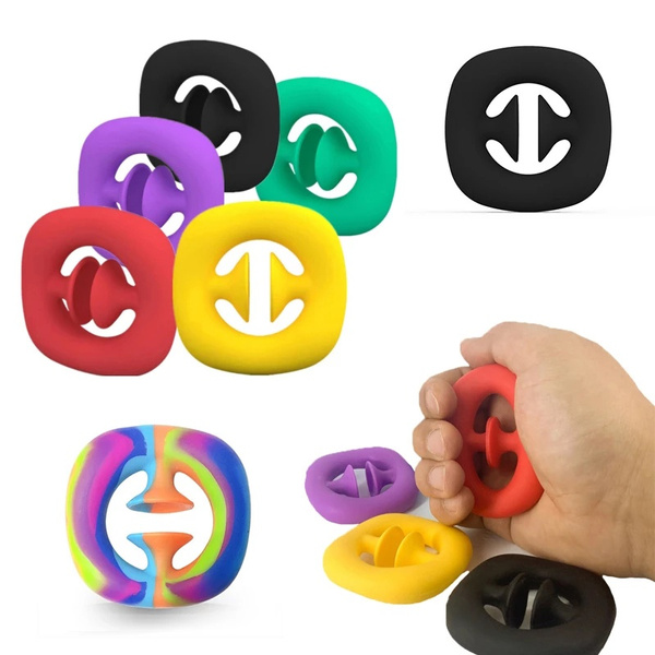 Anti Stress Finger Hand Grip Stress Reliever Fidget Toy Adult Child ...