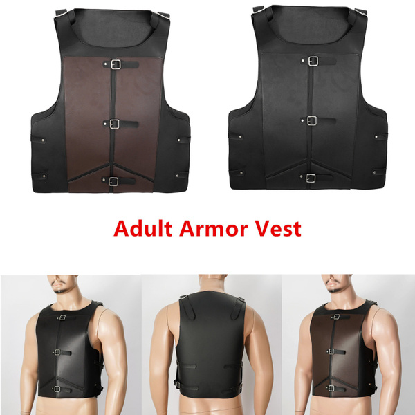 PU Leather Medieval Vest Armour LARP Viking Pirate Armor Costume Set | Wish
