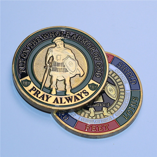 Armor of God Pray Always Military Challenge Coin | Wish