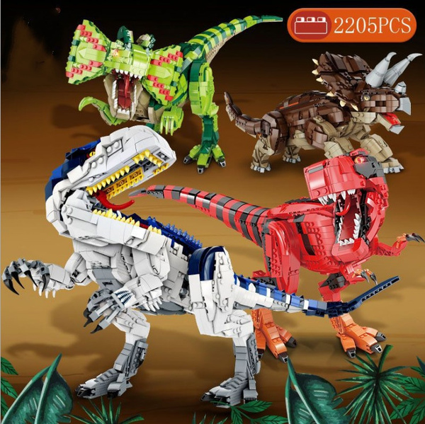 Classic Creative Jurassic dinosaurs moc building block Indominus Rex ...