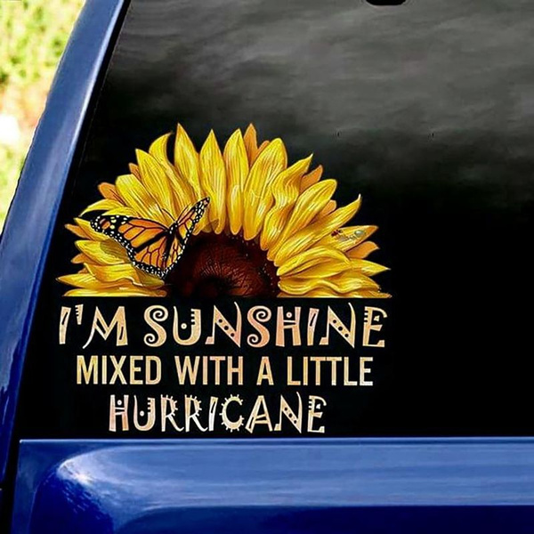 Sunshine Car Decal Size 6" To 14" | Wish