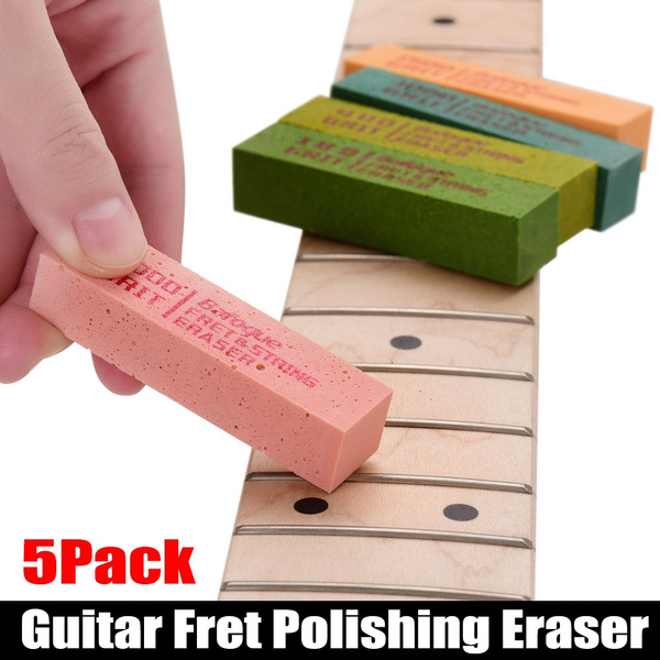 Guitar Fret Polishing Erasers Abraisive Rubber Blocks with 180 Grit ...