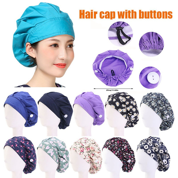 Surgical Scrub Hats Doctor Nurse Bouffant Hat Adjustable Head Cover ...