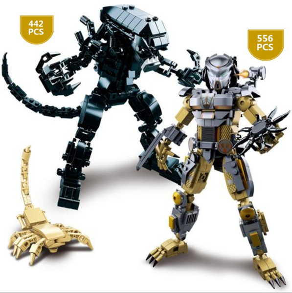 Sluban Aliens vs Predator movie figure neca Chestburster building ...