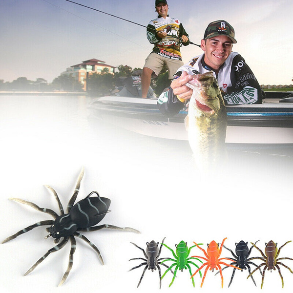 Phantom Spider 8cm/7g Topwater Bait Soft Rubber Fishing Lure Tackle ...