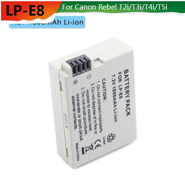 1800mah LP-E8 LPE8 LP E8 Rechargeable Digital Camera Battery for Canon ...