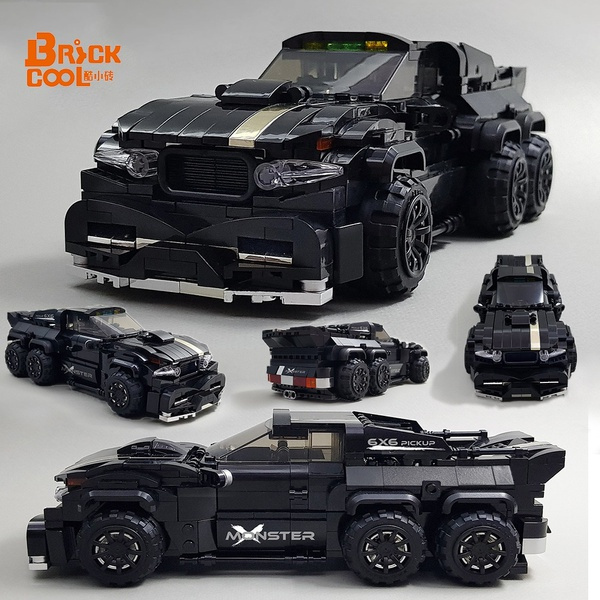 2021 New 650Pcs Racing Speed Modified Cars Supercars Building Blocks ...